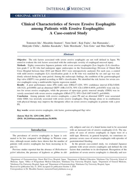 Erosive Esophagitis Grade C Pdf Endoscopy Gastroenterology
