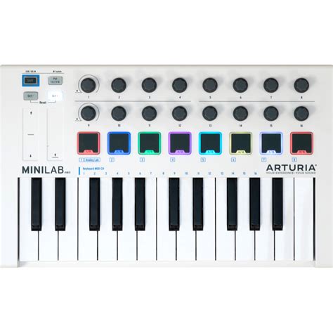 Arturia MiniLab MK2 White 25 Key USB Controller Keyboard The Disc DJ