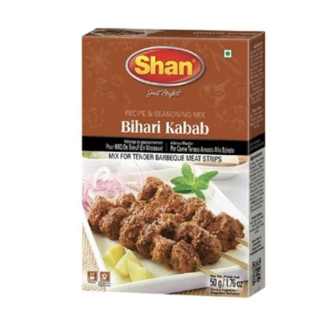 Shan Bihari Kebab Masala 50g Halal Food Japan National Mart 【ハラル専門の通販サイト】