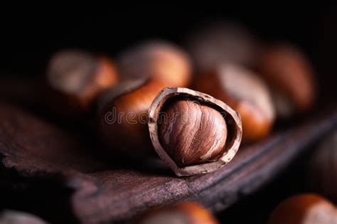 Cracked Hazelnut With Kernel Inside Stock Photo Image Of Organic