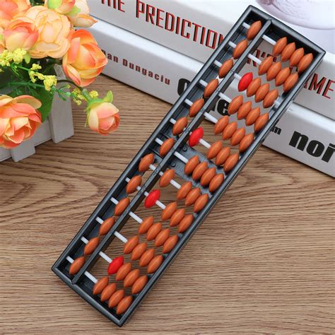 Plastic Abacus Portable 13 Rods Plastic Arithmetic Abacus Soroban