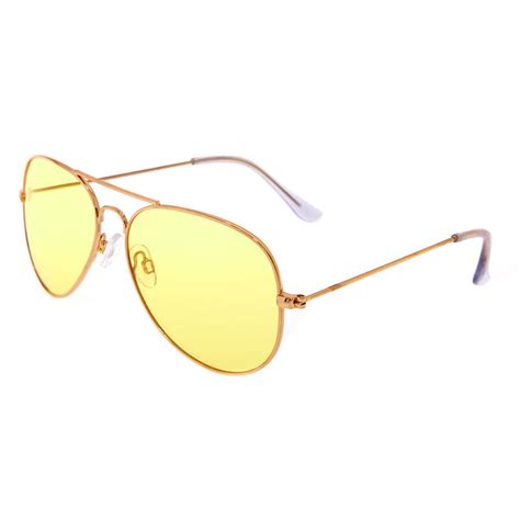 Yellow Tinted Aviator Sunglasses Icing Us
