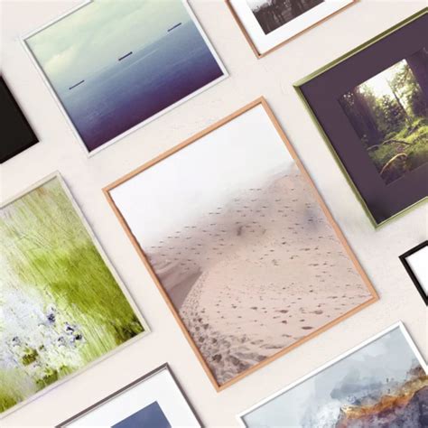 Custom Art Frames Modern Black Wood 6x3 Picture Frame Wall 6 X 3