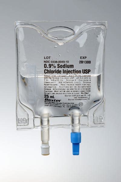 0 9 Sodium Chloride Injection Usp 25 Ml Viaflex Container
