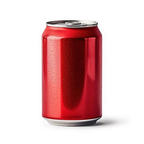 Premium Ai Image Blank Red Silver Can 500 Ml