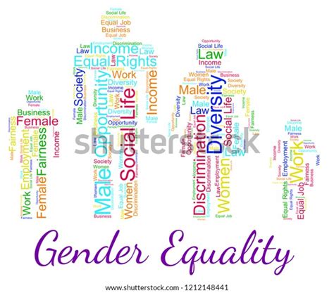 Word Collage Gender Equality Stock Illustration 1212148441