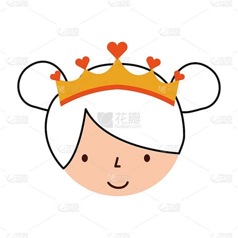 可爱的脸小女孩芭蕾舞卡通人物素材 花瓣网