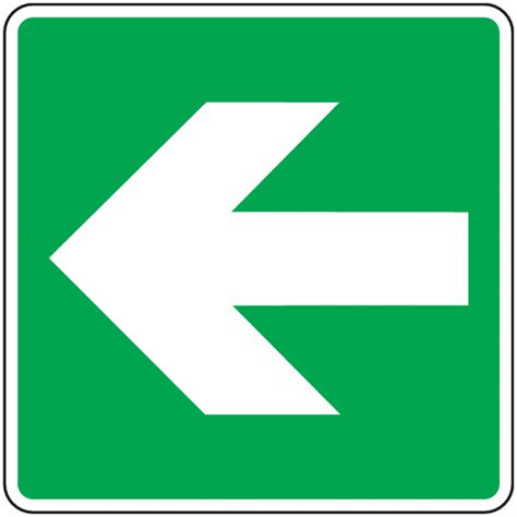 Panneau Alusign 300 x 300 Flèche fond vert Signals