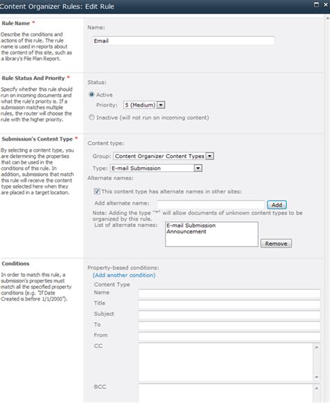 Records Management Features In Sharepoint 2010 Part 6 Content