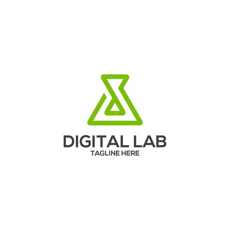 Premium Vector Digital Lab Logo Template Chemical Flask Vector Design D Letter Lab Logo