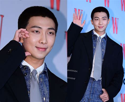 Rm 군입대 앞두고 귀여운 까까머리 달콤한 떨림 스타와 패션