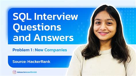 Sql Interview Questions And Answers Series Hackerrank New Companies Advanced Select Youtube
