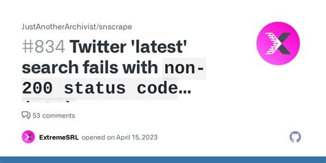 Twitter Latest Search Fails With `non 200 Status Code 401` · Issue