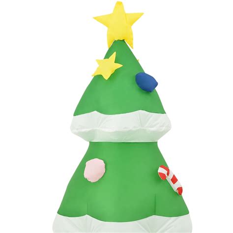 Albero Di Natale Gonfiabile Decorazioni LED Interno Esterno 240 Cm