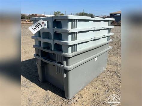 5 Polypropylene Bins Eugene Equipment Auction