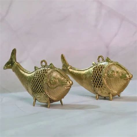 Golden Brass Fish Statue For Home Use And Decor At ₹ 999piece In