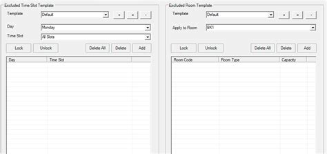 Stage 2 Timetable Structure Excluded Slot Template Tplus