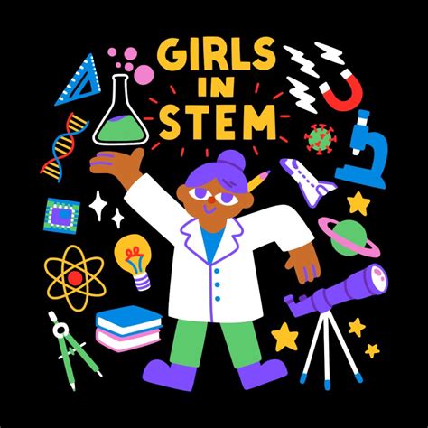Girls In Stem Fine Art Print Obinsun