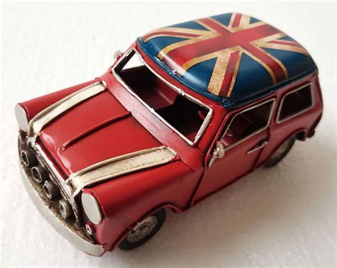 Retro Mini Cooper Red Model Car Adore Collection
