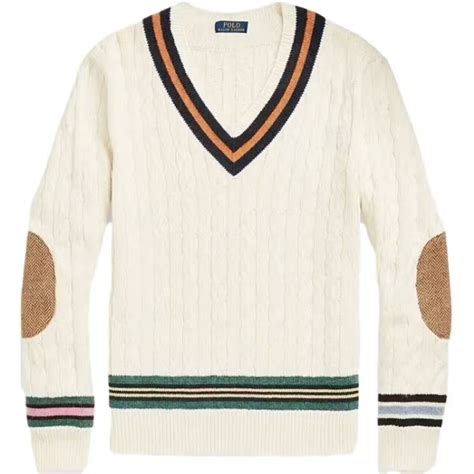 Polo Ralph Lauren Mens Cotton Cashmere Cricket Sweater Carolines
