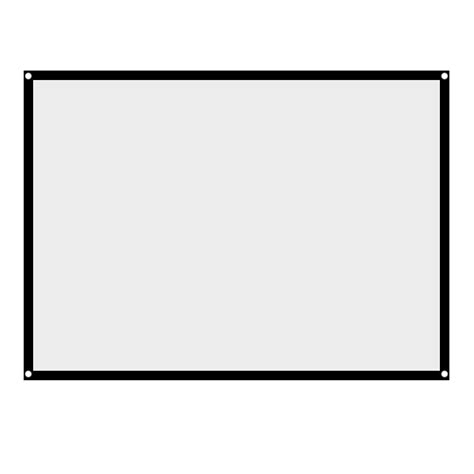 Soonhua Projection Screen Foldable Non Crease Whit Vicedeal