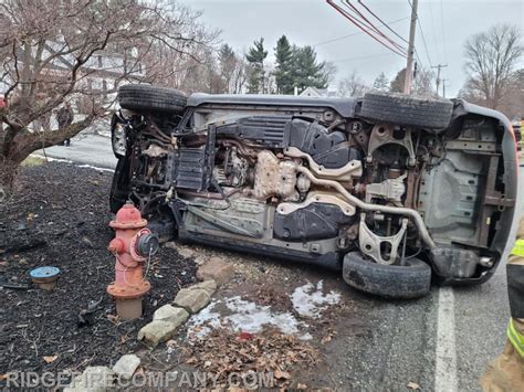Overturned Vehicle In South Coventry Ridge Fire Company No 1
