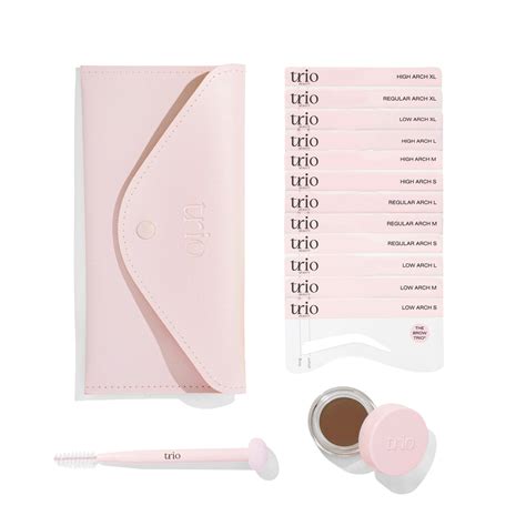 The Brow Trio® Eyebrow Stencil Kit Pomade Sponge Stamp Trio Beauty
