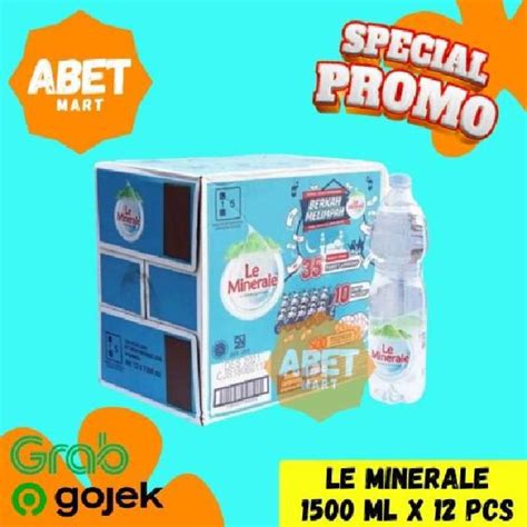 Jual Le Minerale 1500 Ml 1 Dus Isi 12 Botol Leminerale Air Mineral