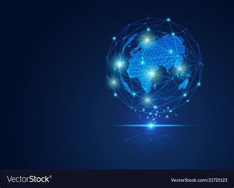 Global Lines Royalty Free Vector Image Vectorstock