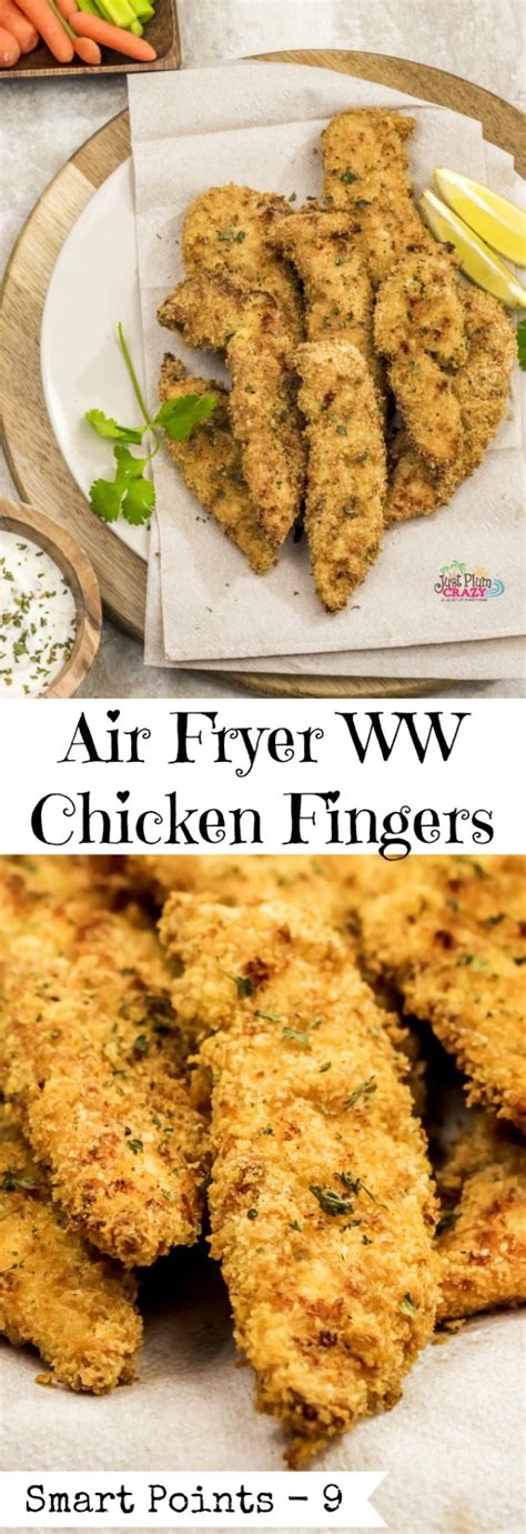 Air Fryer Ww Crispy Chicken Fingers Recipe Just Plum Crazy