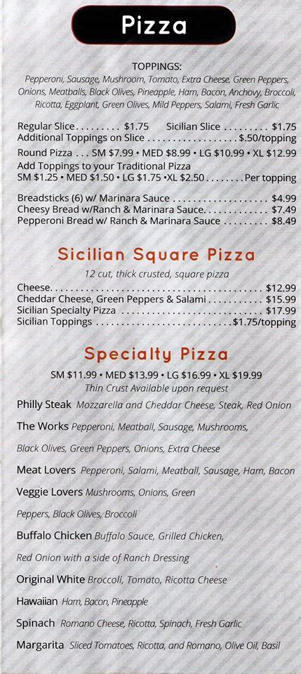 Our Menu