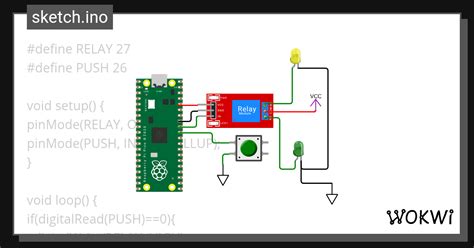 15 MODULO DE RELEVADOR Wokwi ESP32 STM32 Arduino Simulator
