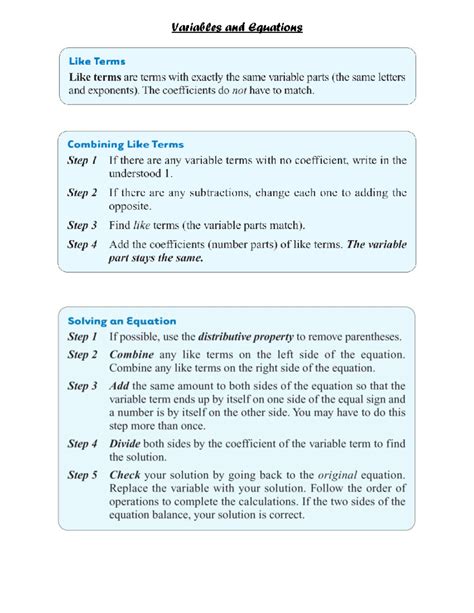 Math Variables And Equations Mat Variables And Equations Studocu