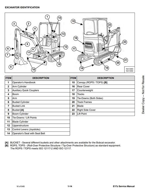 Service Manual Bobcat E17z Excavator B4aw11001 B4pf11001 B4pt11001