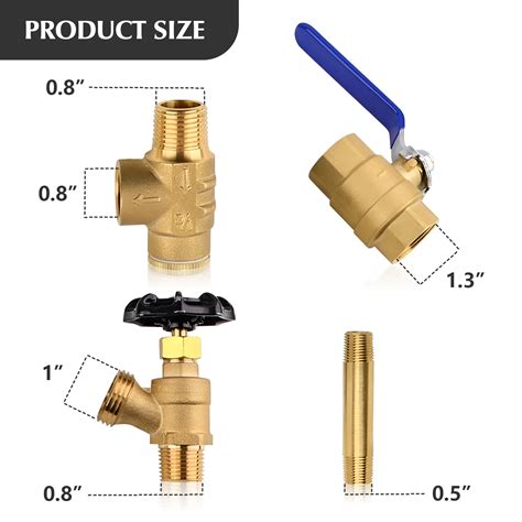 Pressure Tank Pass Through Valve Kits