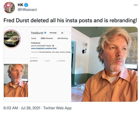 Fred Durst Fred Dursts Rebrand Know Your Meme