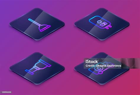 등극 라인 고무 플런저 파이프 어댑터 전기 보일러 및 배관공 서비스 차량을 설정합니다 파란색 정사각형 버튼 벡터 3차원 형태에 대한 스톡 벡터 아트 및 기타 이미지 Istock