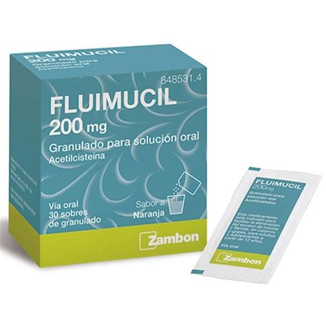 Flumil 200 Mg 30 Sobres Granulado Para Solucion Oral
