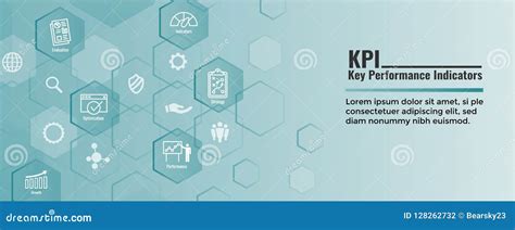 Kpi Key Performance Indicators Web Header Banner And Icon Set Stock Vector Illustration Of