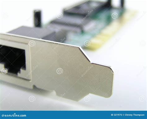 Network Card On White Stock Image Image Of Nikon Digital