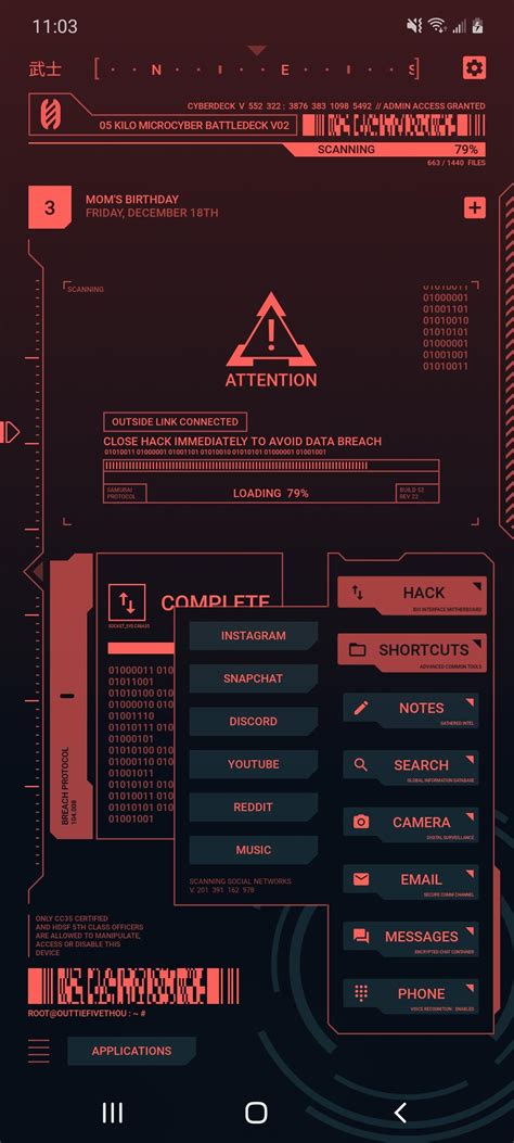 Cyberpunk Theme For Klwp Latest Version V2020 Dec 10 13 For Android