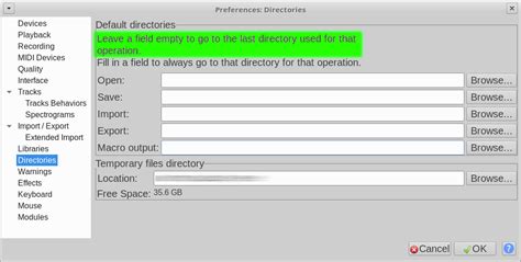 Default Macro Output Folder Is Not Where It Says In The Gui · Issue 1285 · Audacityaudacity