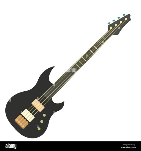 Flat Electric Guitar Icon Stock Vector Image And Art Alamy