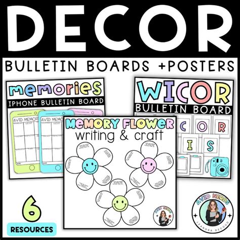 Avid Decor Bundle Bulletin Boards And Classroom Posters Classroom