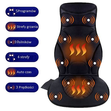 Mata Masująca do masażu pleców masażer Shiatsu grzanie do domu