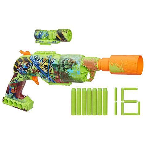 Nerf Zombie Driller Dart Blaster 16 Nerf Elite Darts Outdoor Games