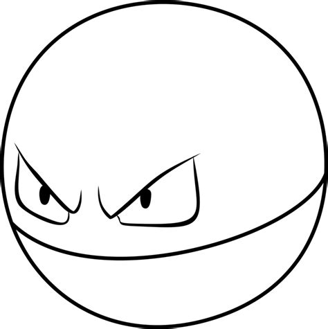 Voltorb Coloring Page