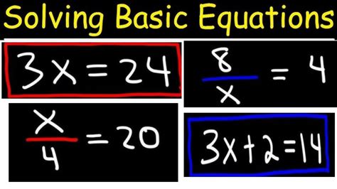 🔥how To Solve Algebric Equationssolve Basic Equationssolve Basic