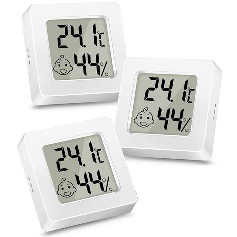 Mini Digital Thermometer Hygrometer Innen 3 Stücklcd Intelligentes