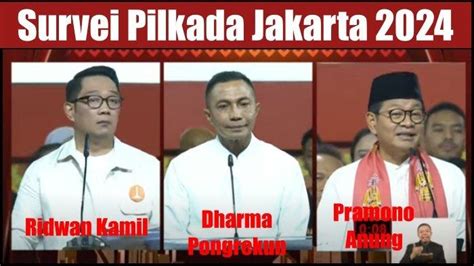 Survei Pilkada Jakarta 2024 Elektabilitas Ridwan Kamil Runtuh Sosok